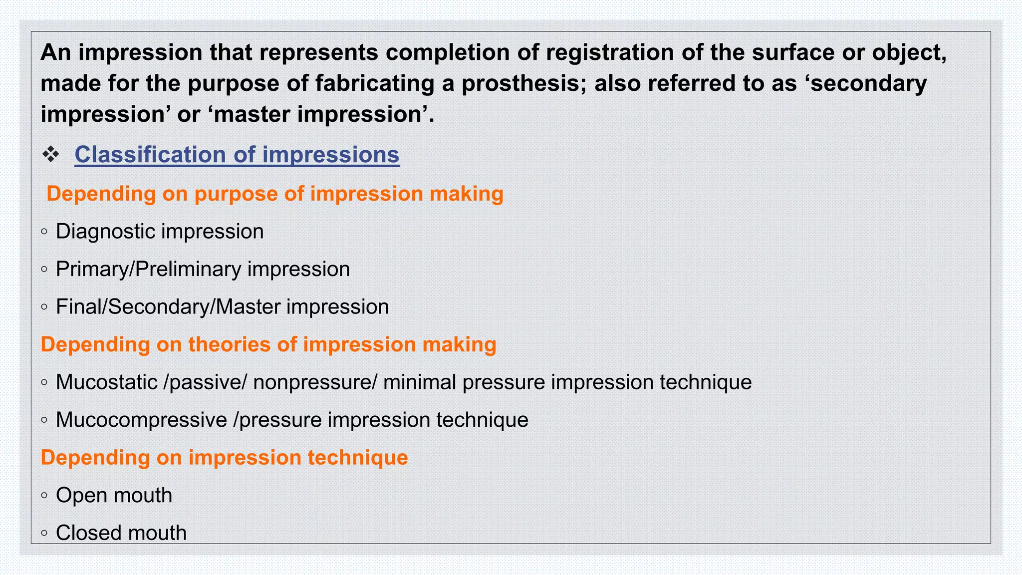 Final impression (shivani deshpande) | PPTX