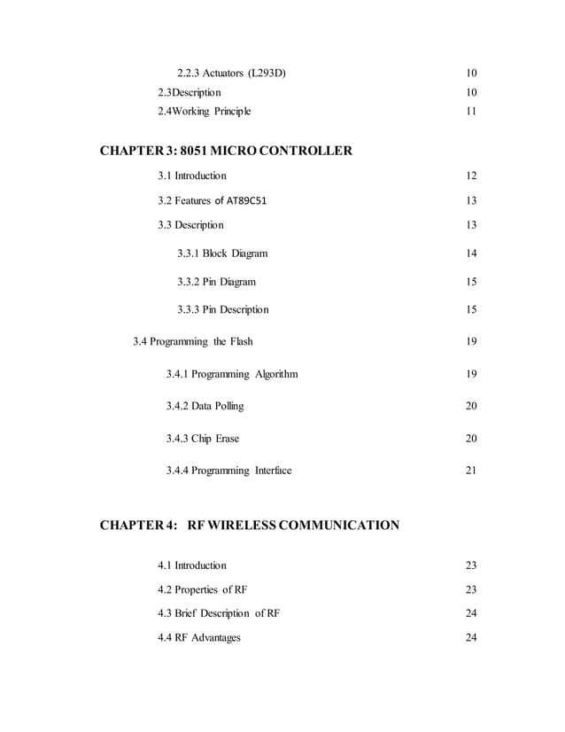Gesture control robot using accelerometer documentation | PDF