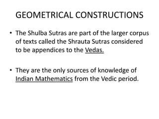 Final india’s contribution to geometry[1] | PPTX
