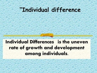 Final individual differences | PPTX