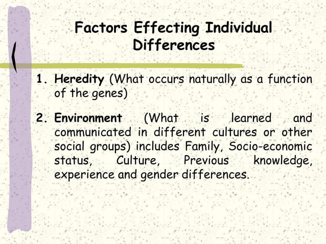Final individual differences | PPT