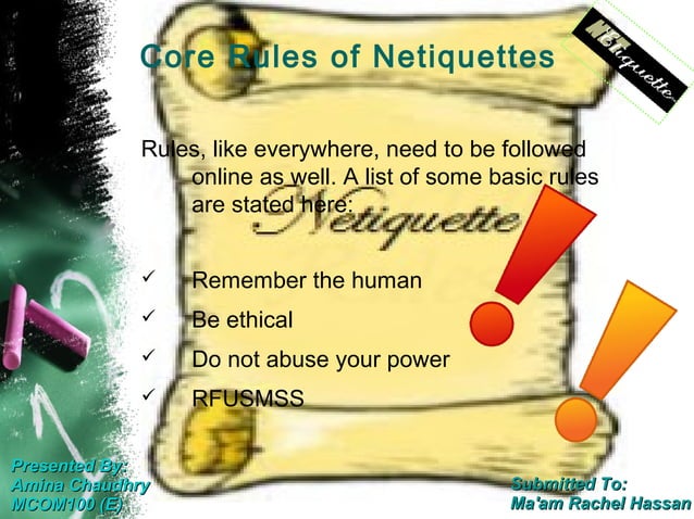 Netiquettes | PPT