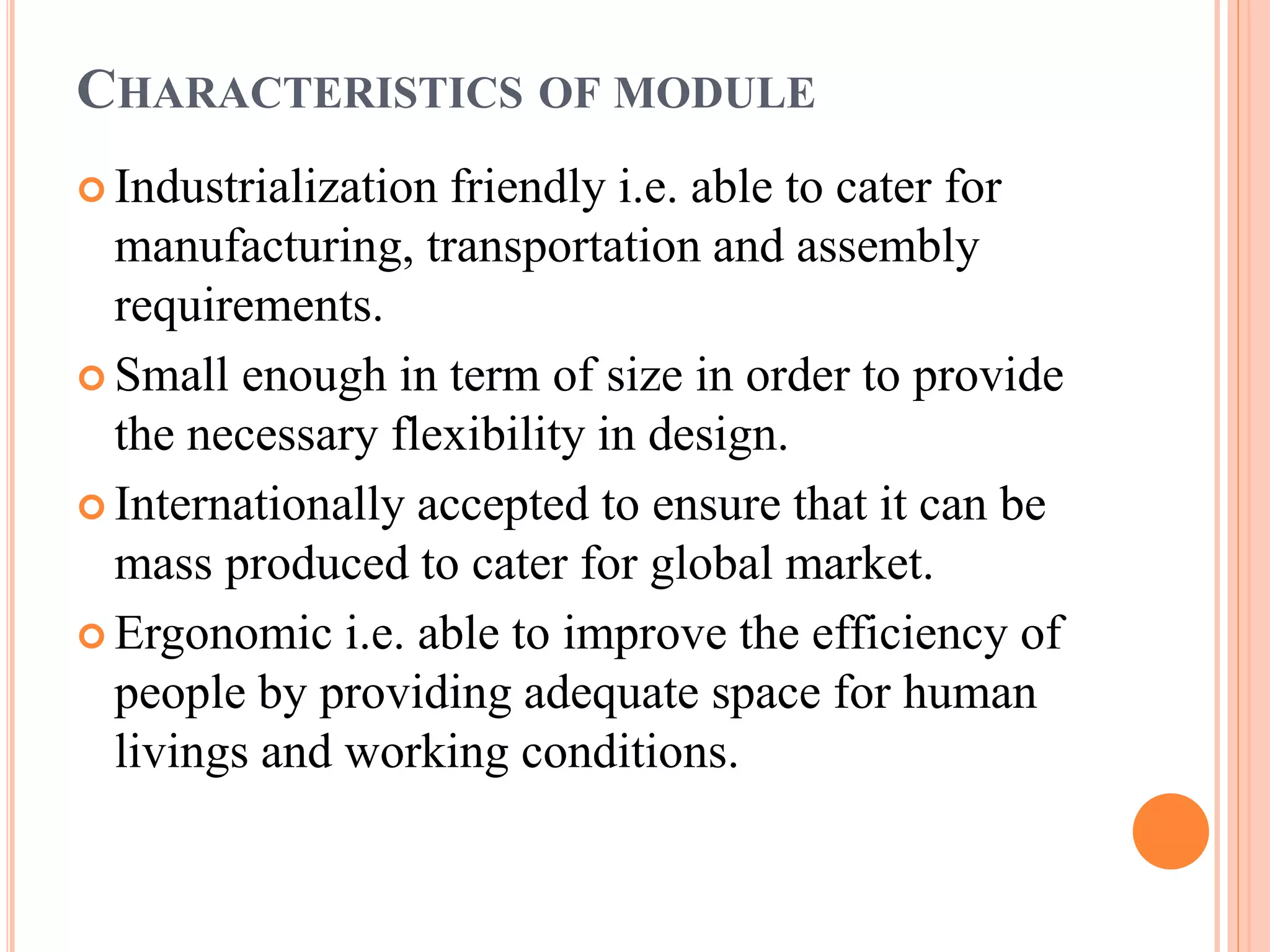 INDUSTRIALISED BUILDING SYSTEMS & MODULAR COORDINATION | PPTX