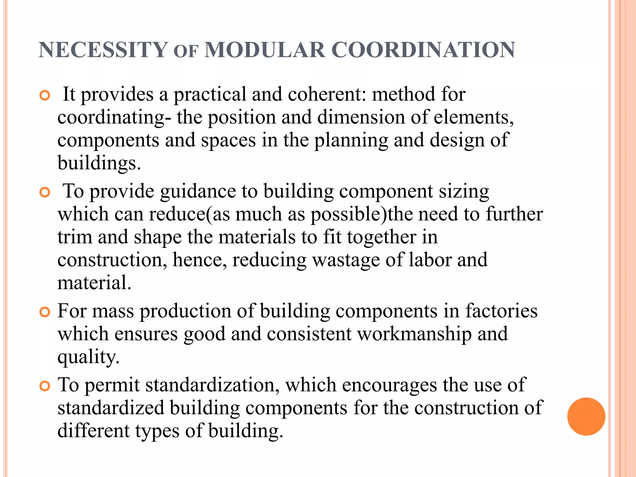 INDUSTRIALISED BUILDING SYSTEMS & MODULAR COORDINATION | PPTX