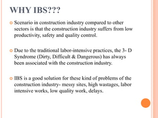 INDUSTRIALISED BUILDING SYSTEMS & MODULAR COORDINATION | PPTX
