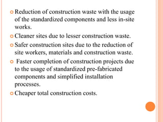 INDUSTRIALISED BUILDING SYSTEMS & MODULAR COORDINATION | PPTX