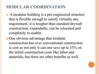 INDUSTRIALISED BUILDING SYSTEMS & MODULAR COORDINATION | PPTX