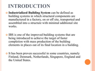 INDUSTRIALISED BUILDING SYSTEMS & MODULAR COORDINATION | PPTX