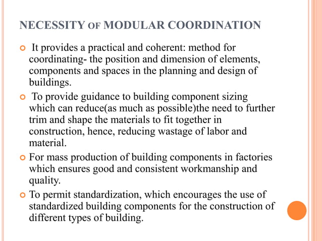 INDUSTRIALISED BUILDING SYSTEMS & MODULAR COORDINATION | PPTX