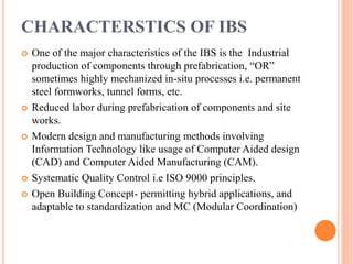 INDUSTRIALISED BUILDING SYSTEMS & MODULAR COORDINATION | PPTX