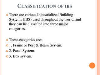 INDUSTRIALISED BUILDING SYSTEMS & MODULAR COORDINATION | PPTX