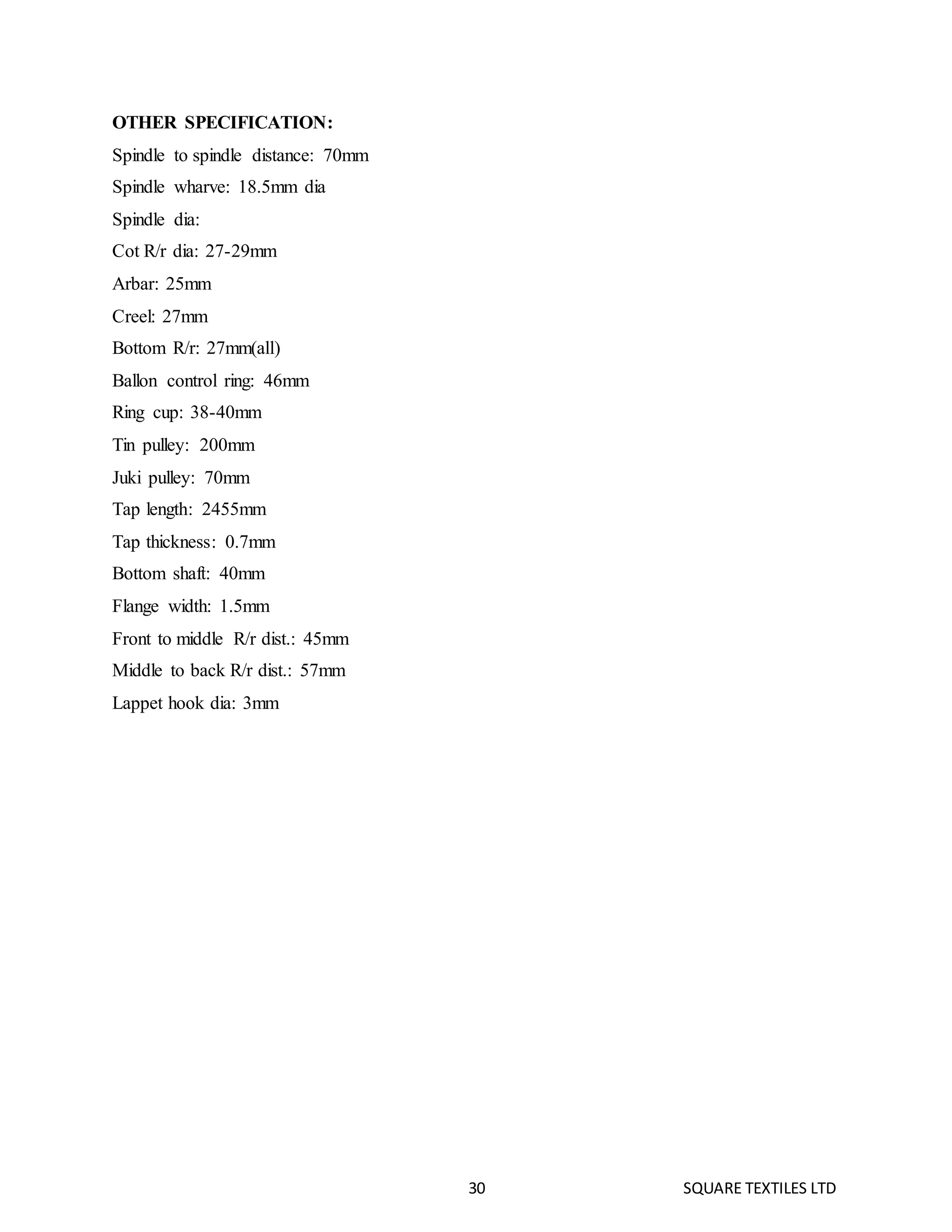 Final industrial report (SQUARE Textiles Limited) | DOCX