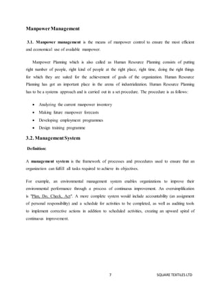Final industrial report (SQUARE Textiles Limited) | DOCX