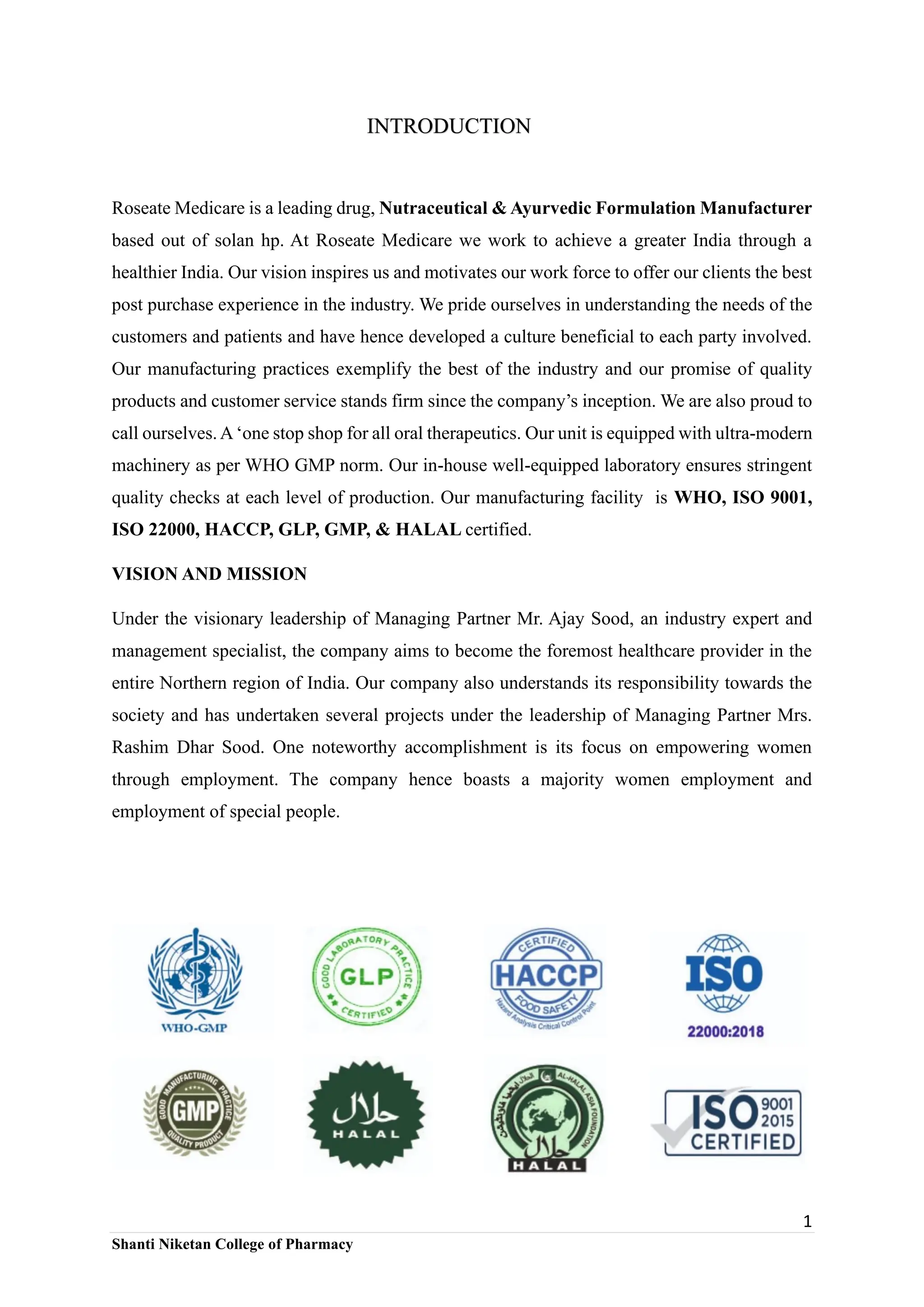 FINAL INDUSTRIAL TRAINING REPORT | PDF