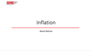 Inflation and Trends in India | PPT