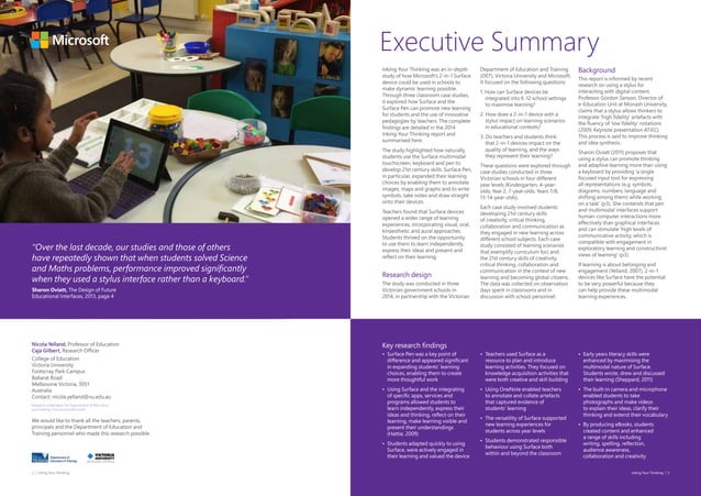 Inking Your Thinking - Summary Report | PDF