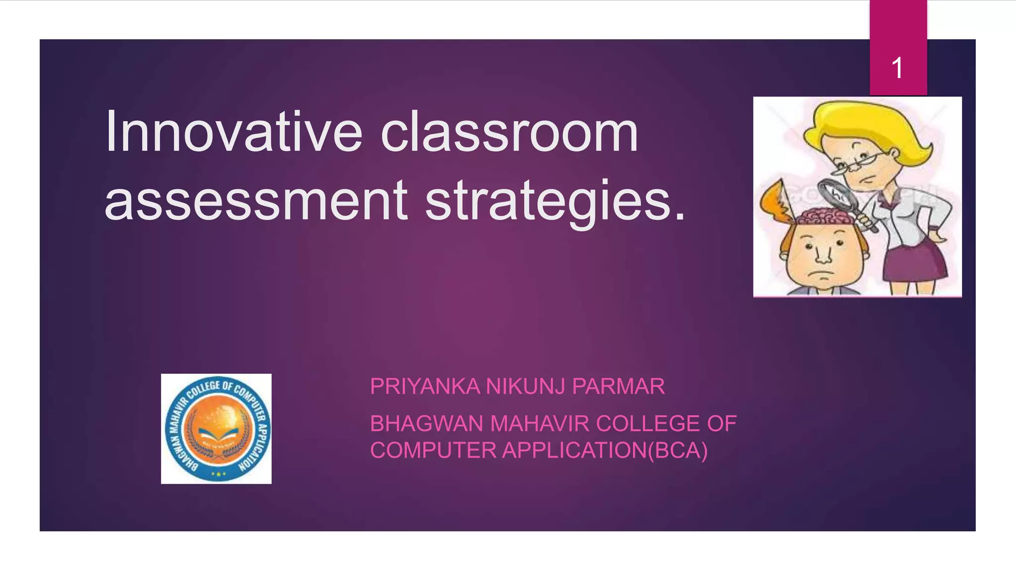 Final innovative classroom assessment strategies | PPTX | Educational ...