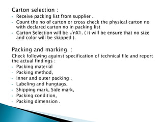Steps of final inspection and Report generation. | PDF