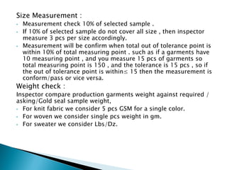 Steps of final inspection and Report generation. | PDF