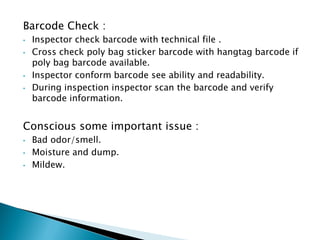 Steps of final inspection and Report generation. | PDF