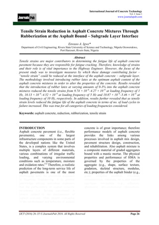 International Journal of Concrete Technology vol 2 issue_1 | PDF