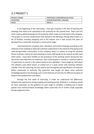 Internship Report ARC 2615 -GOH YEN NEE 0315551 | PDF