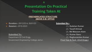 PREFABRICATED STRUCTURE By GEC JAMUI .pptx