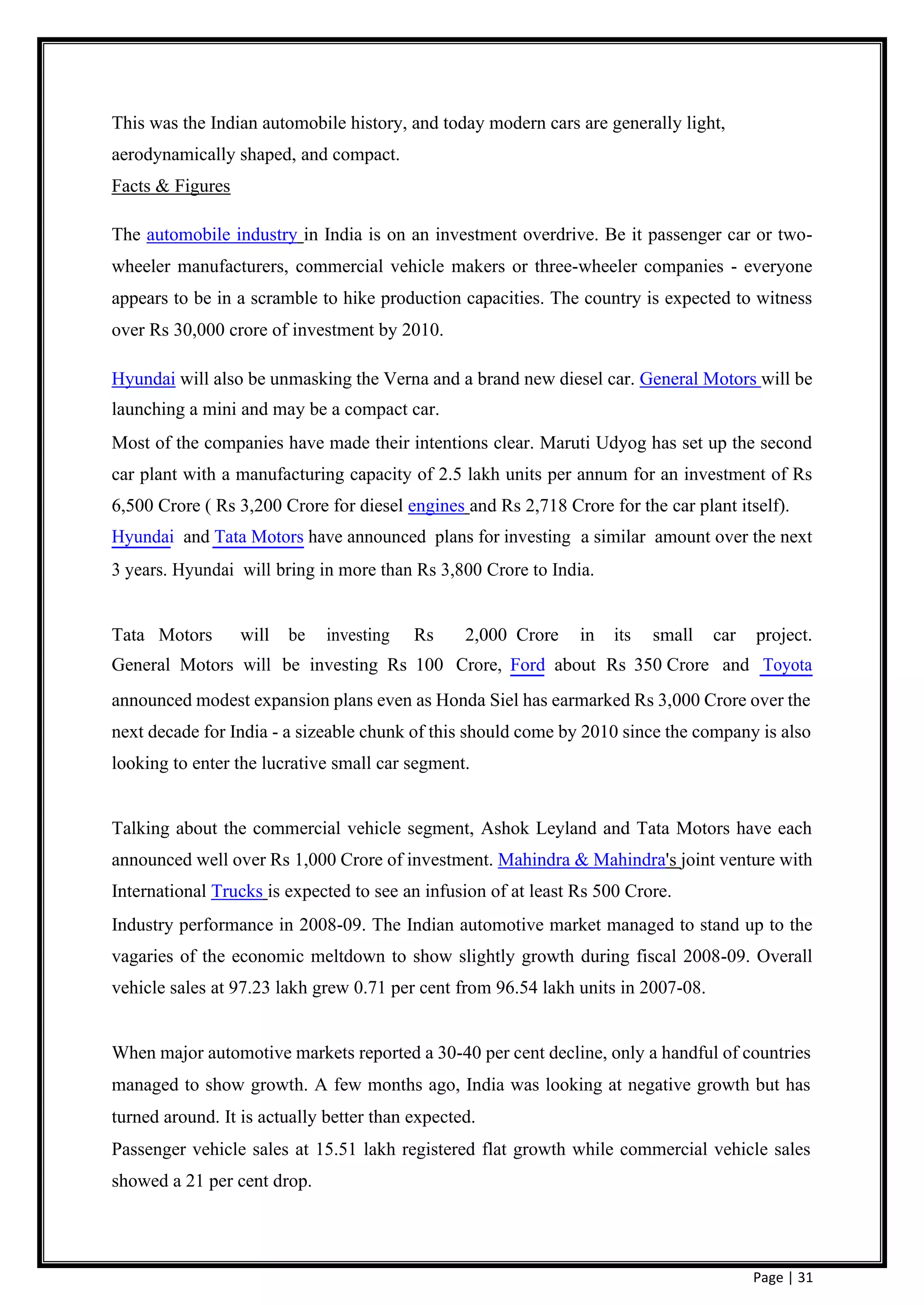 PROJECT REPORT ON MAHINDRA & MAHINDRA | PDF