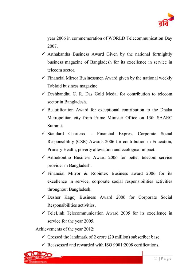 Internship report HRM