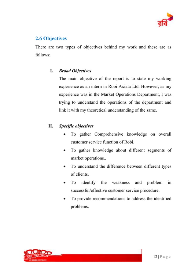 Internship report HRM