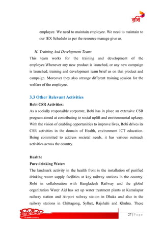 Internship report HRM | PDF