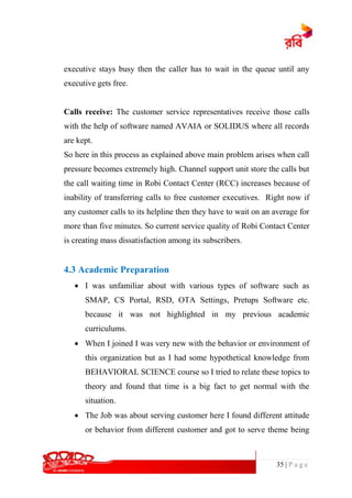 Internship report HRM