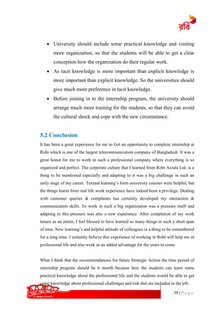 Internship report HRM | PDF