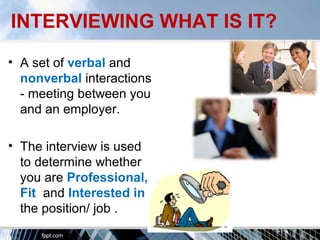 Final interviewing skills | PPT