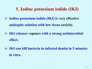 Intracanal medicaments | PPTX