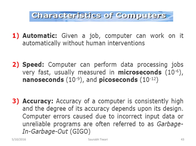Introdution Of Computers | PPTX