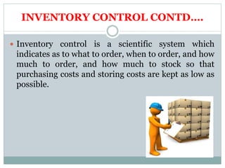 Inventory control in nursing | PPTX