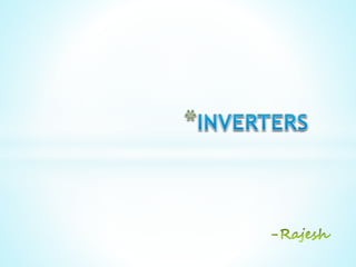 INVERTERS PRESENTATION | PPTX