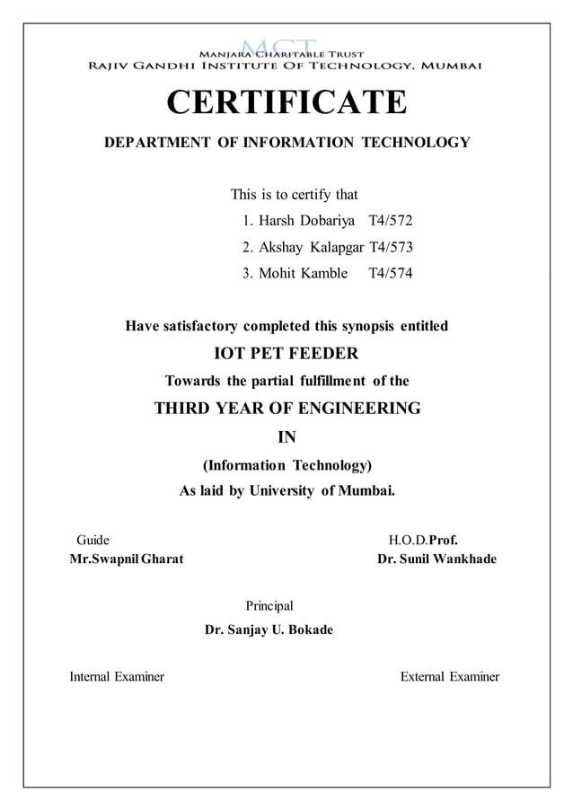 iot pet feeder report | DOCX