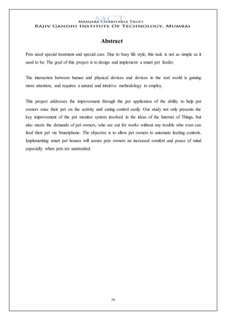 iot pet feeder report | DOCX