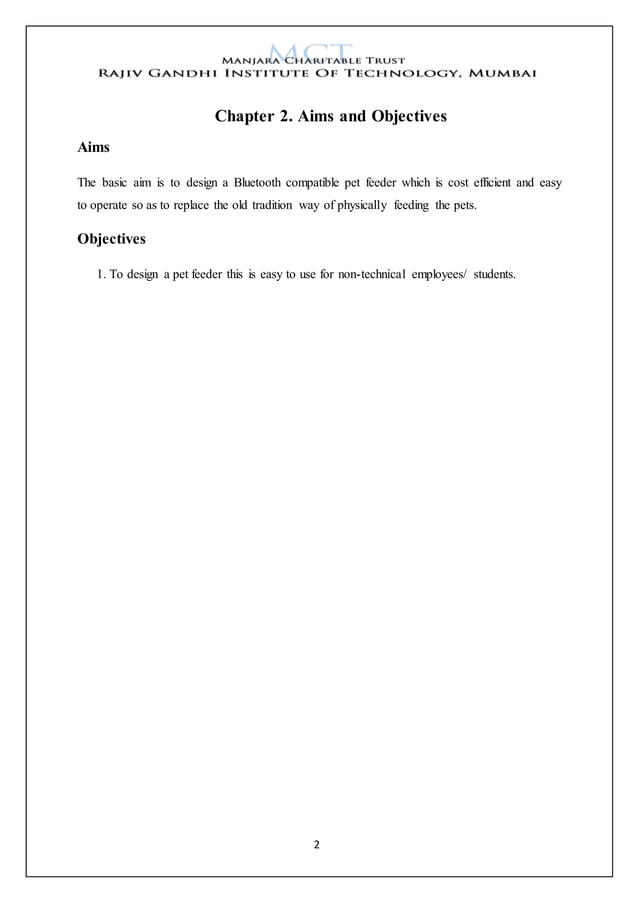 iot pet feeder report | DOCX