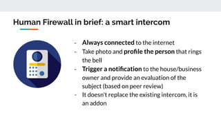 Human Firewall - IoT presentation | PPT