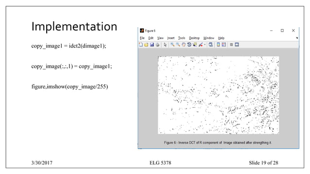 DCT based Image Watermarking | PPTX | Web Development | Internet