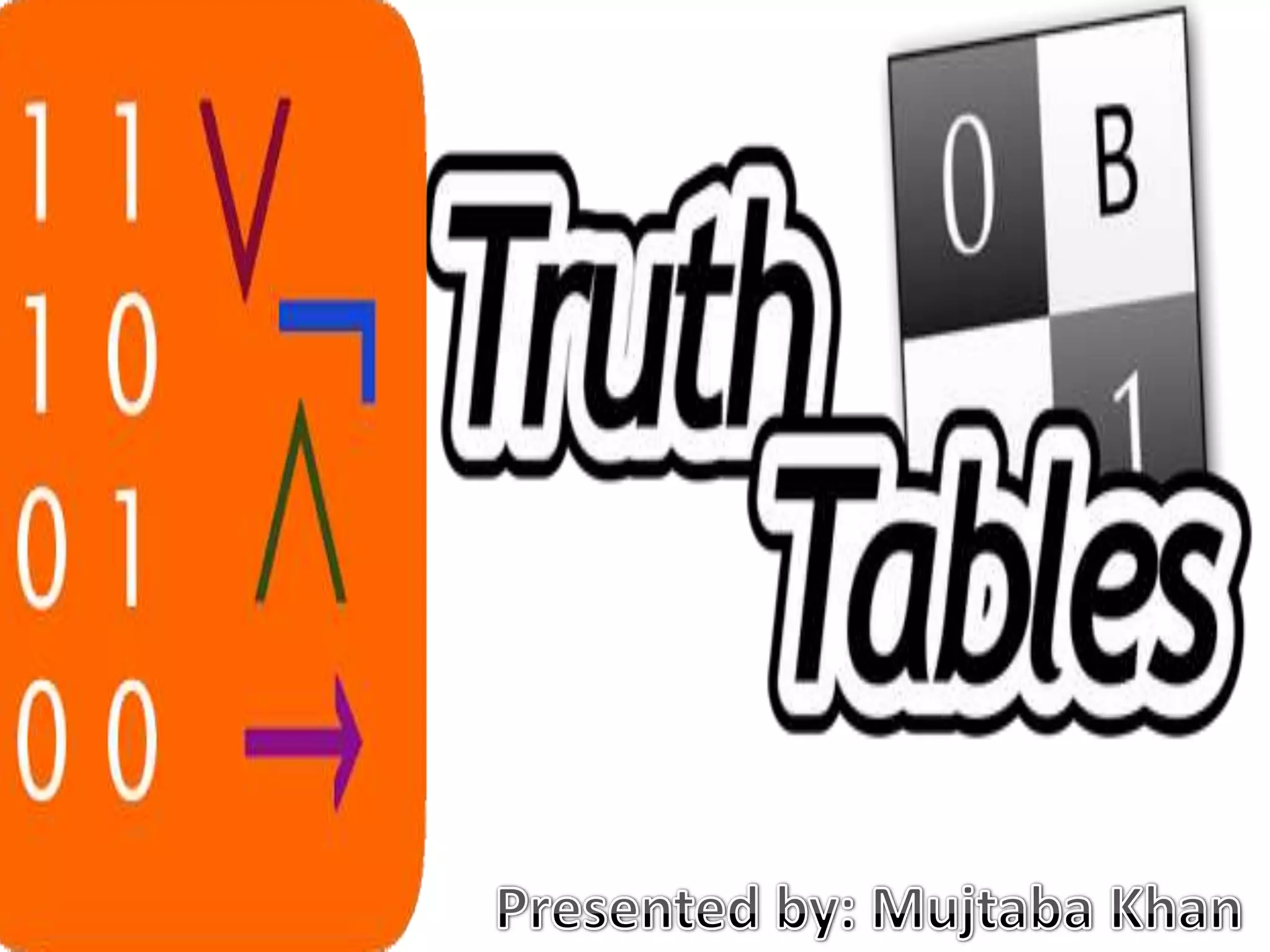Truth tables presentation | PPTX