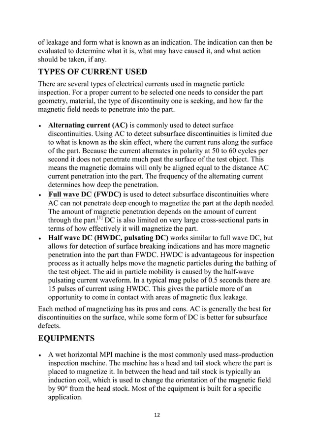 Seminar report on Non Destructive Testing | PDF