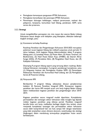 Renstra Kementerian Kehutanan 2011-2014 | DOC