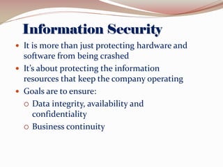 Security & Privacy of Information Technology | PPTX