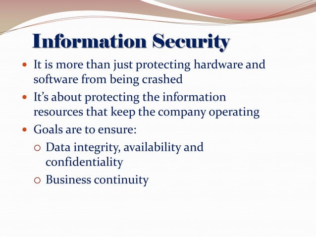 Security & Privacy of Information Technology | PPTX