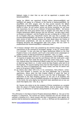 Finality of prophethood by maududi | PDF