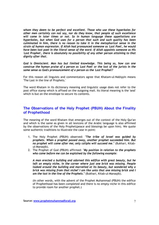 Finality of prophethood by maududi | PDF